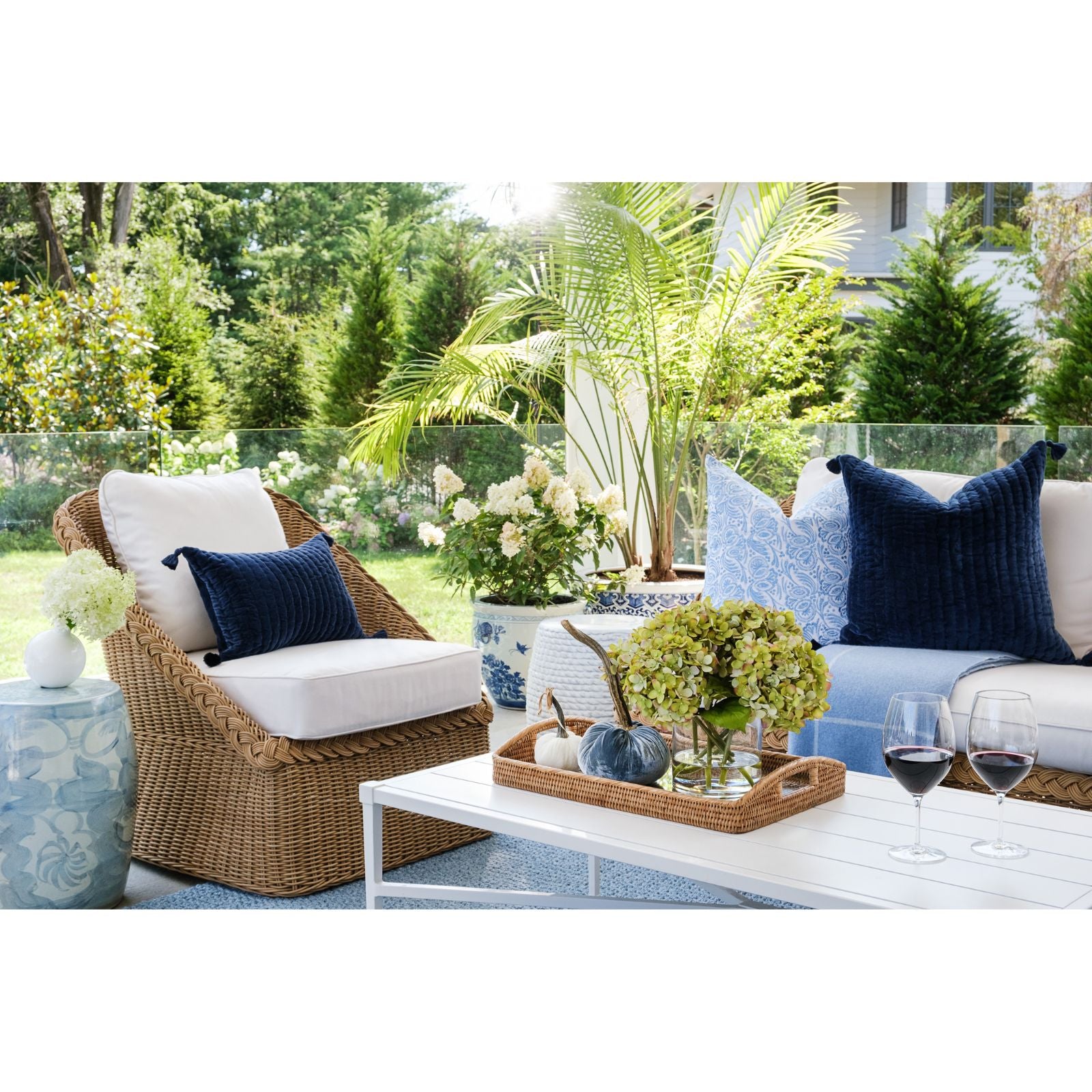 Magnolia Planter - Porcelain Planter - Cailini Coastal