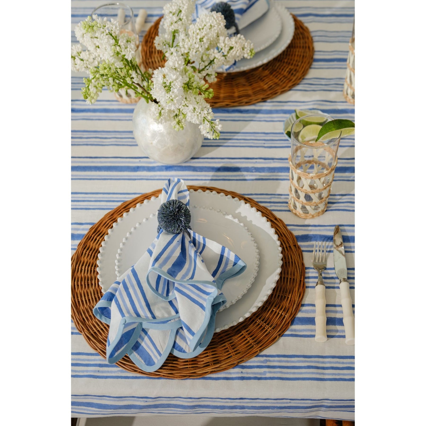 Straw Pompom Napkin Rings – Cailini Coastal