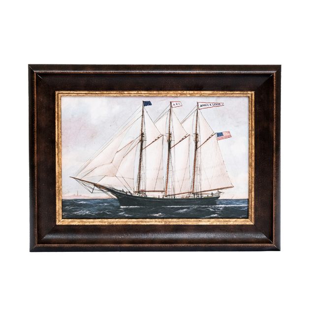 Antique Ship Framed Art - Cailini Coastal