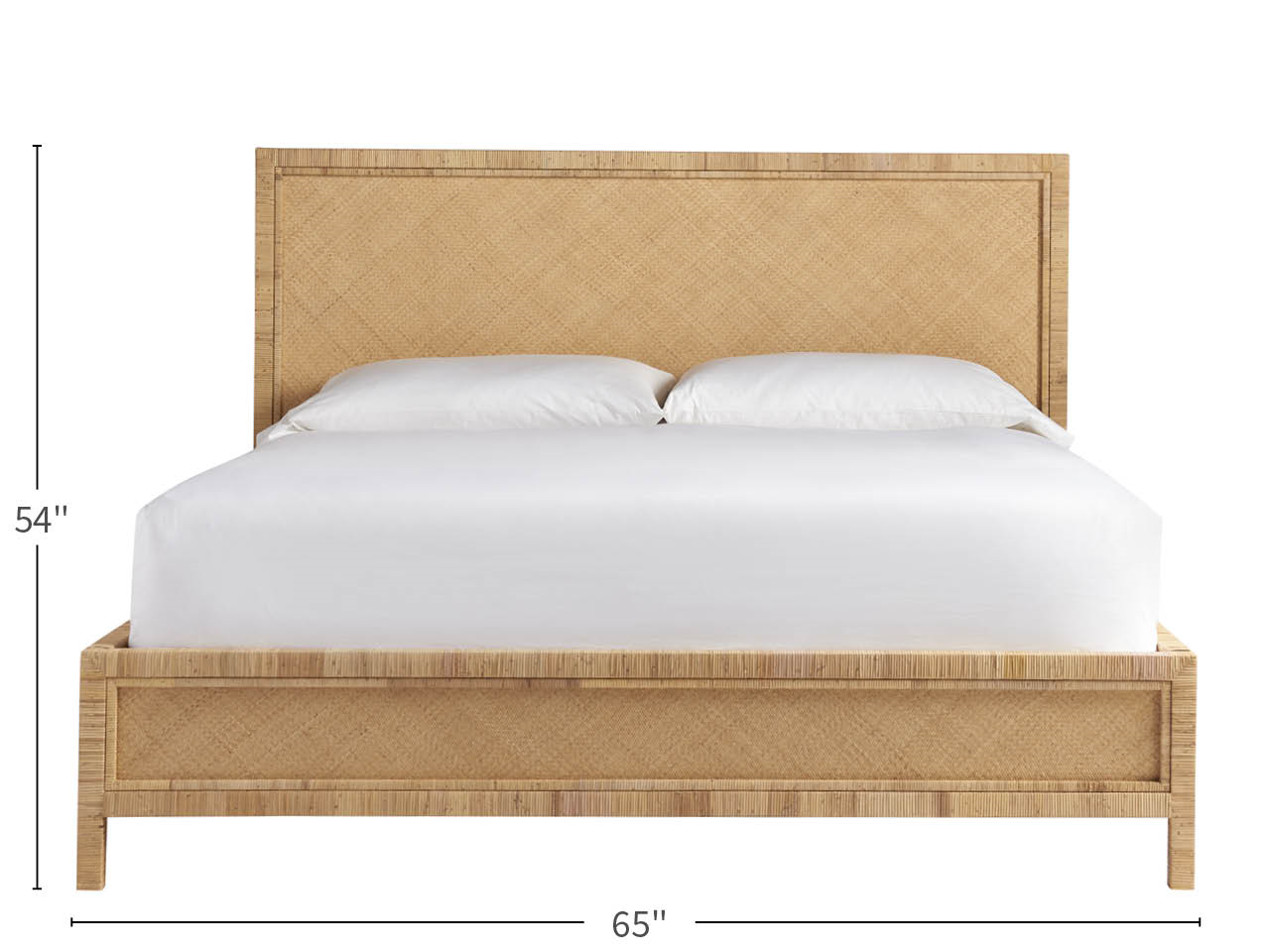 Fiji Bed - Natural Rattan & Raffia - Cailini Coastal