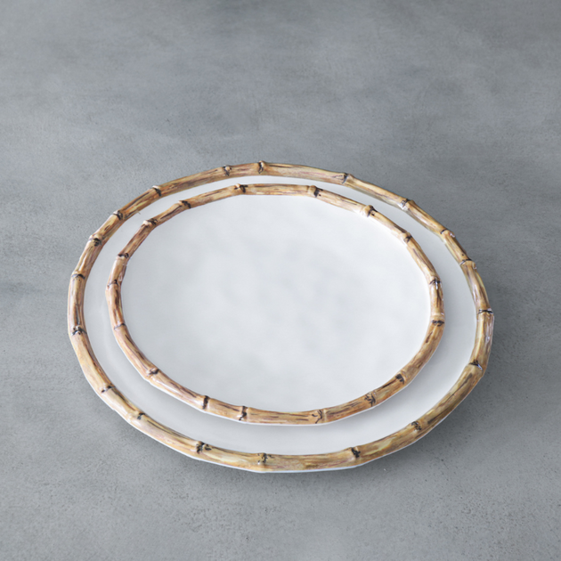 Bamboo Melamine Plate - Set of 4 – Cailini Coastal