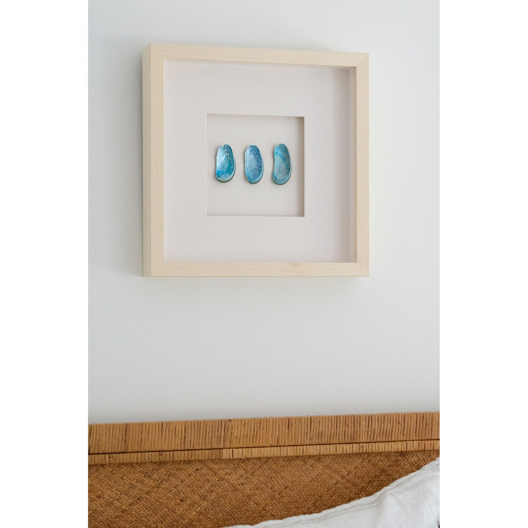 Mini Jade Abalone Shell Framed Art - Cailini Coastal