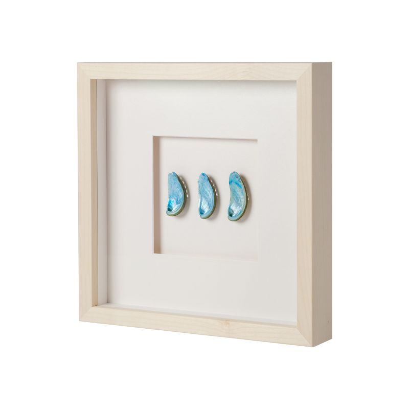 Mini Jade Abalone Shell Framed Art - Cailini Coastal