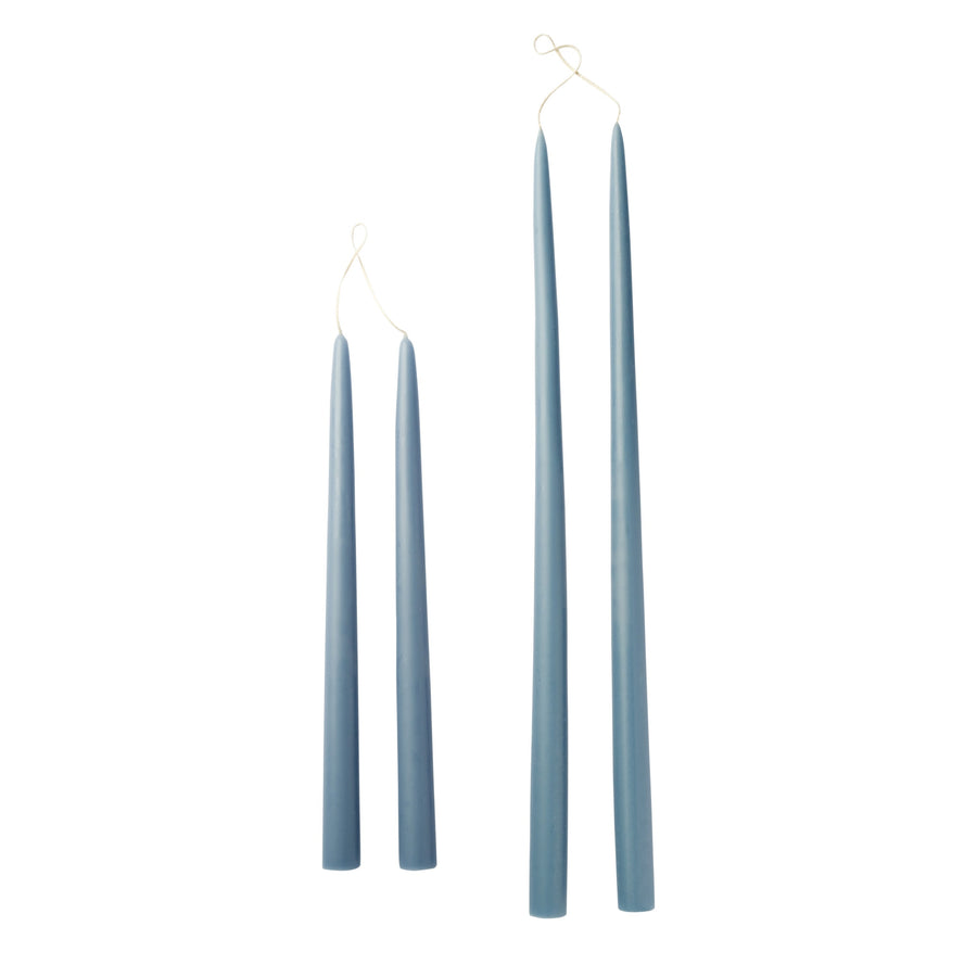 Dusty Blue Taper Candles – Cailini Coastal
