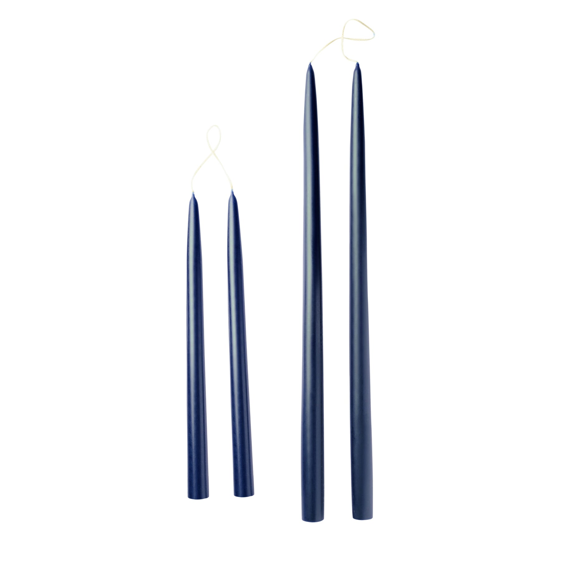 Navy Blue Taper Candles - Set of 2 - Cailini Coastal