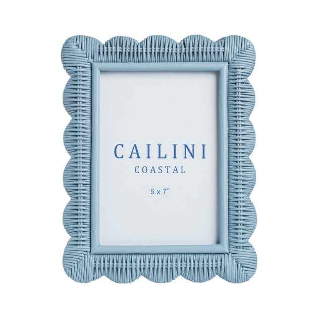 Surfside Scallop Rattan Photo Frame – Cailini Coastal