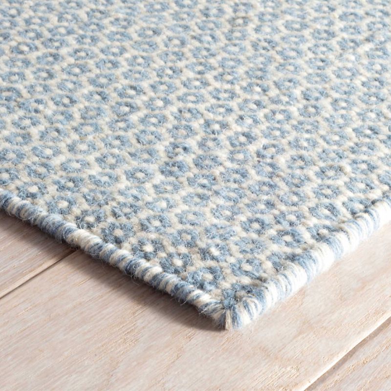 Greens Farms Wool Rug - Blue/Ivory – Cailini Coastal