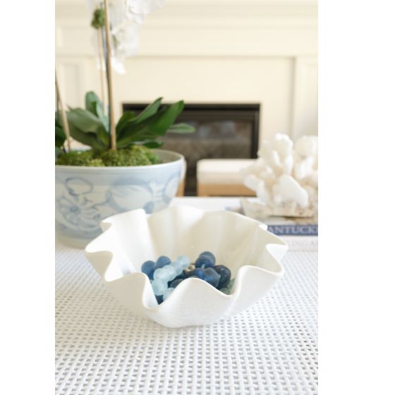 Ruffle Ceramic Bowl – Cailini Coastal