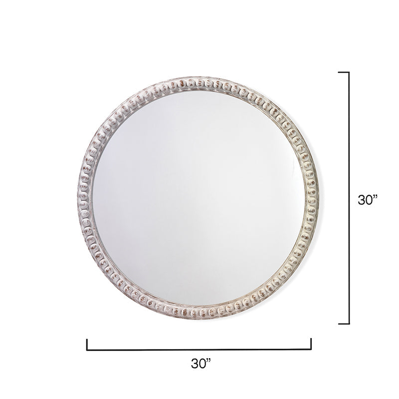 Capri Round Mirror - Framed Mirror - Cailini Coastal