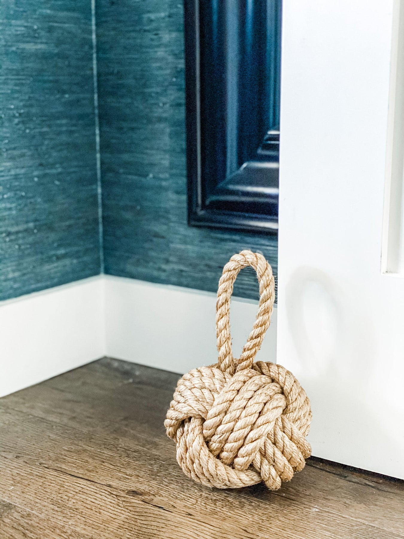 Nautical Knot Door Stopper - Jute - Cailini Coastal