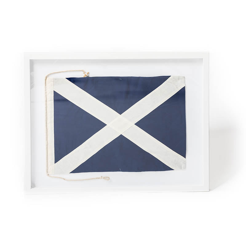 Mike Nautical Signal Flag Framed Art - Cailini Coastal