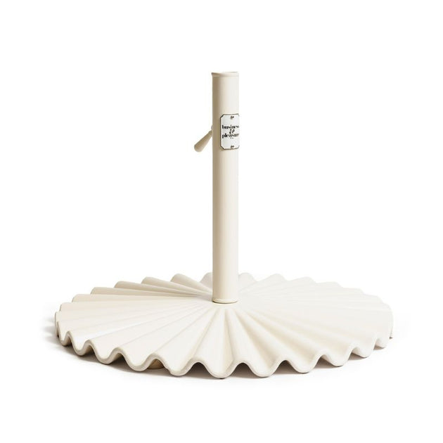 Clam Shell Umbrella Base - White – Cailini Coastal