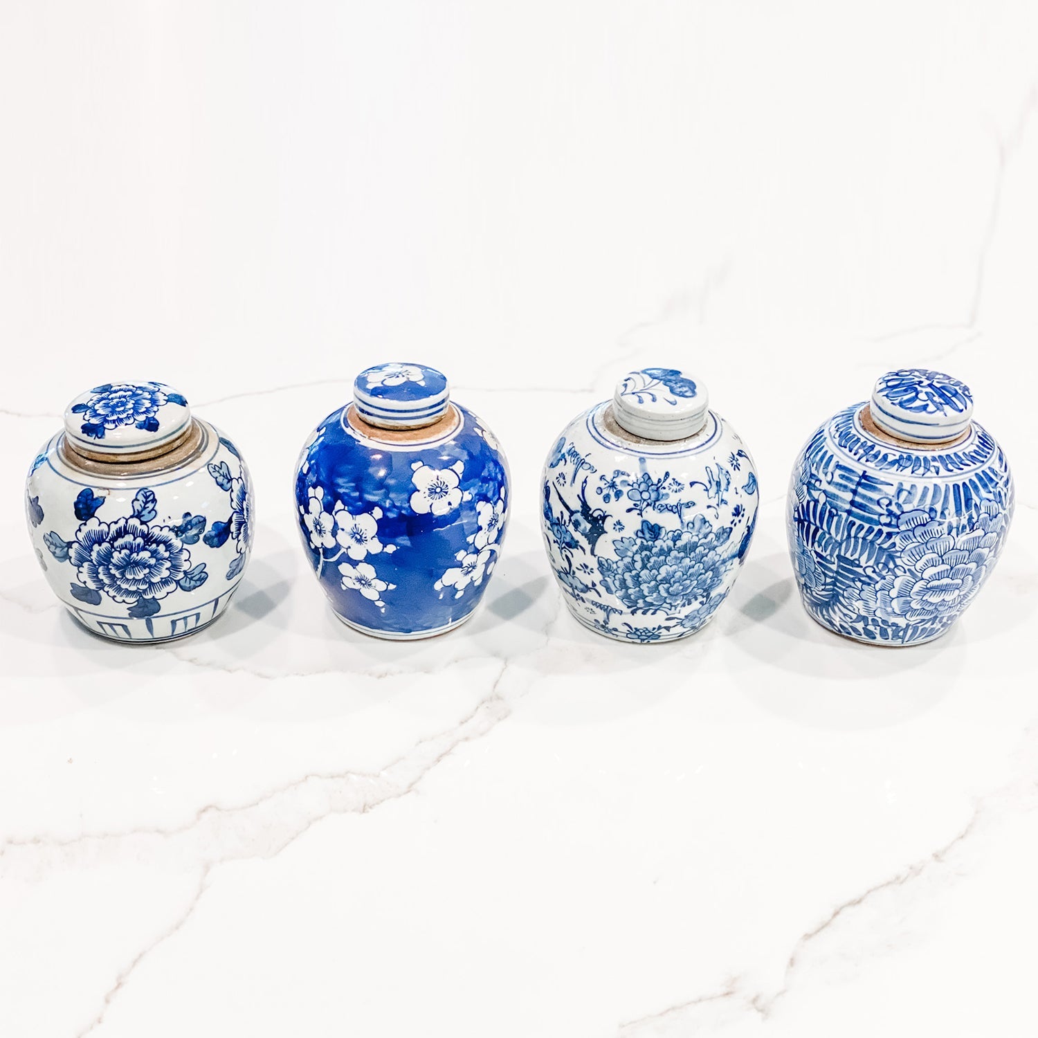 Mini Gardenia Ceramic Decorative Jar - Cailini Coastal