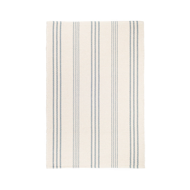 Ticking Stripe Cotton Rug - Cailini Coastal