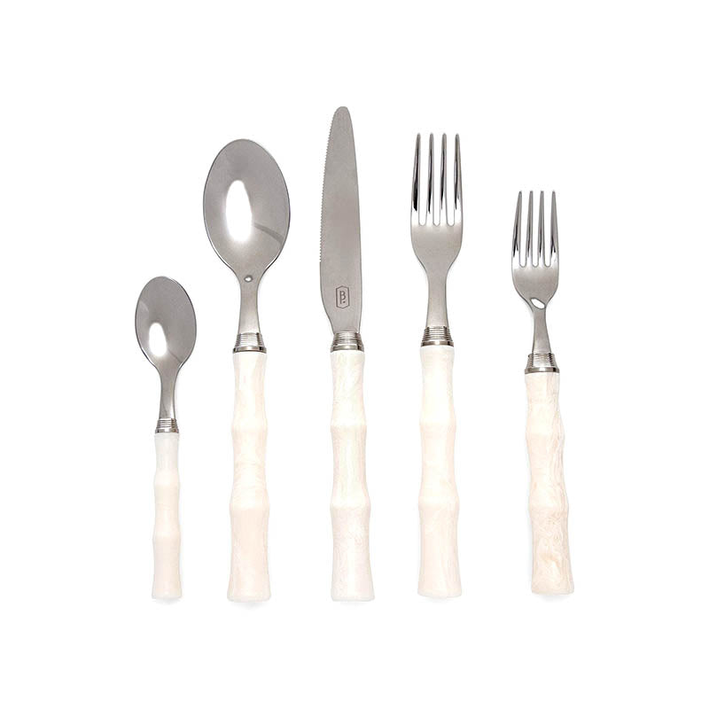 Amagansett Faux Ivory Flatware Set – Cailini Coastal